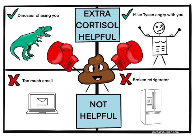 Cortisol Gives You Poop Goggles - Partially Human